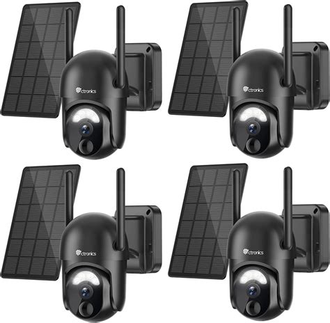ctronics 2K 3MP Security Camera Überwachungskamera Aussen Solar
