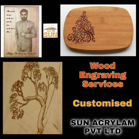 Wooden Engraving Service In Ahmedabad Sun Acrylam Private Limited