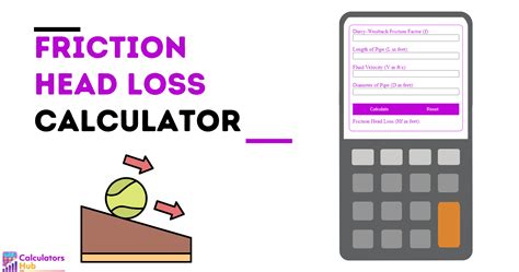 Friction Head Loss Calculator Online