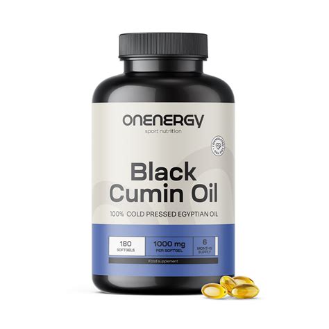 Olje črne Kumine 1000 Mg 180 Mehkih Kapsul Onenergysi