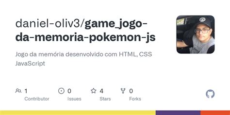 Github Daniel Oliv Game Jogo Da Memoria Pokemon Js Jogo Da Mem Ria