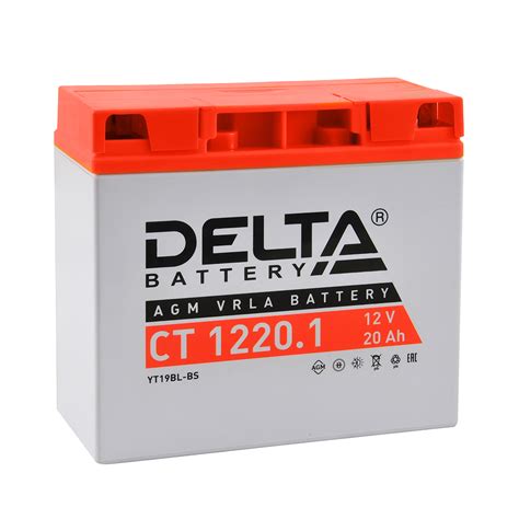 Аккумулятор мото DELTA 20 Ач 260А О/П CT 1220.1 купить недорого по цене ...