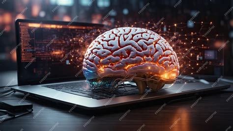 Premium Ai Image Digital Brain A 3d Art Exploration Of Braincomputer Interface And Anatomy