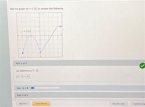solved use the graph of y f x to answer the following b