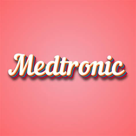 Premium Photo Medtronic Text Effect Photo Image Cool