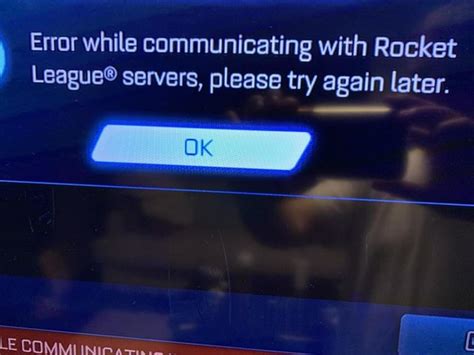Error While Communicating With Rocket League® Servers Please Try Again Later Ifunny