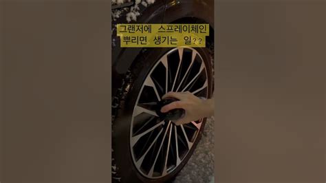 신형 그랜저에 스프레이체인 뿌리면 생기는 일 효과있을까 Youtube