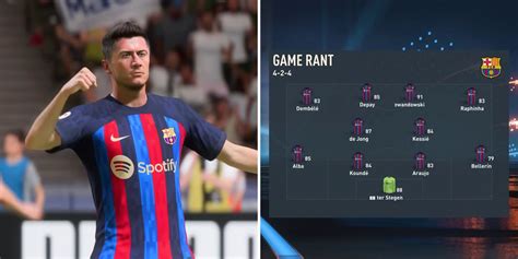 FIFA 23 The Best Formation Starting 11 For Barcelona