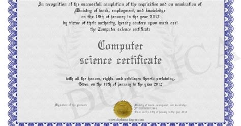 Computer Science Certificate