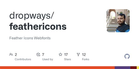 Github Dropways Feathericons Feather Icons Webfonts