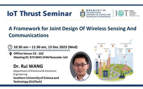 Iot Seminar A Framework For Joint Design Of Wireless Sensing And