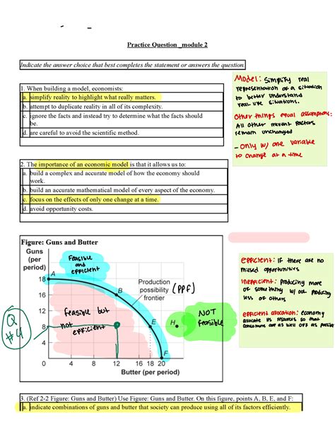 Question Module 2 When Building A Model Economists A Simplify Reality To Highlight What