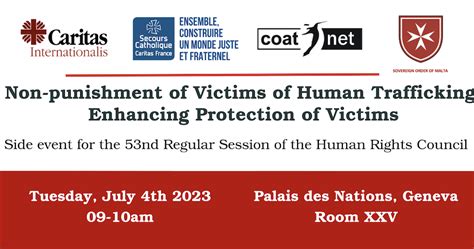 United Nations Side Event Non Punishment Of Victims Of Human Trafficking Enhancing Protection