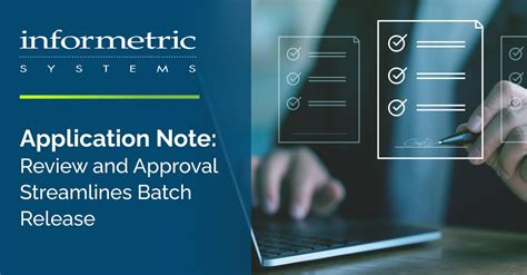 Informetric On Linkedin Review And Approval Streamlines Batch Release