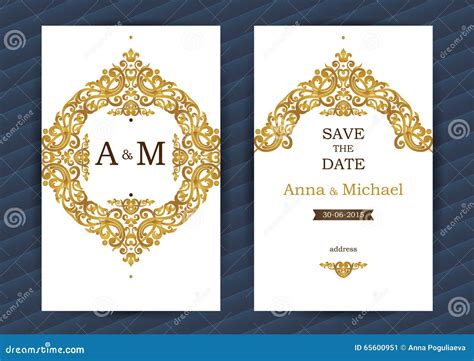 Vintage Ornate Cards In Eastern Style Stock Vector Illustration Of