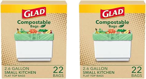 Glad Kitchen Compost Bags 100 Compostable Bag 26 Gallon