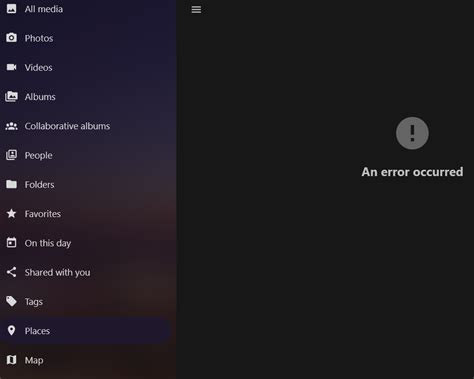 Places An Error Occurred · Issue 1717 · Nextcloudphotos · Github