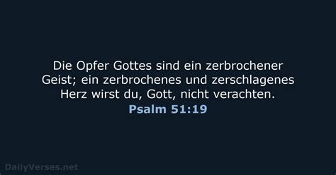 17 Februar 2022 Bibelvers Des Tages ELB Psalm 51 19