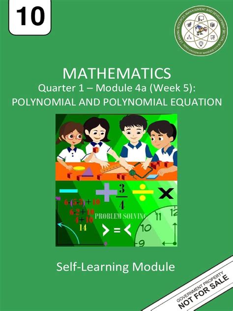 Grade 10 Math Q1 Quarter 1 Module 5 Answer Key Pdf Polynomial Division Mathematics