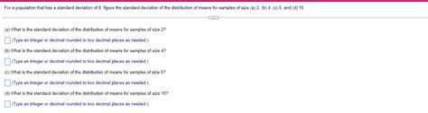 Solved A What Is The Standard Deviation Of The Distribution Chegg