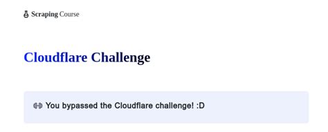 如何绕过cloudflare Js挑战 经过验证的方法