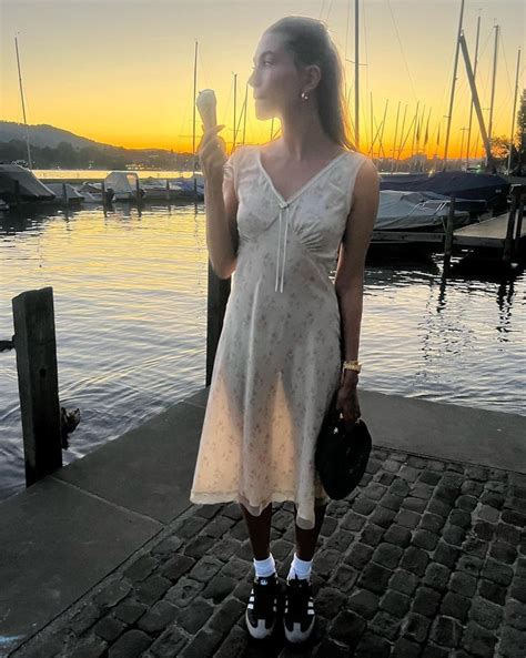Hailey Bieber Is So Into White Socks As A Fashion Accessory