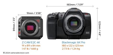 z cam e2c 4k vs blackmagic 6k pro detailed comparison