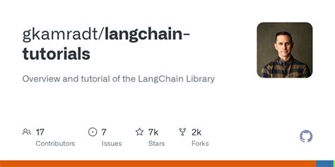 Langchain Tutorialslangchain Cookbook Part 1 Fundamentalsipynb At Main · Gkamradtlangchain