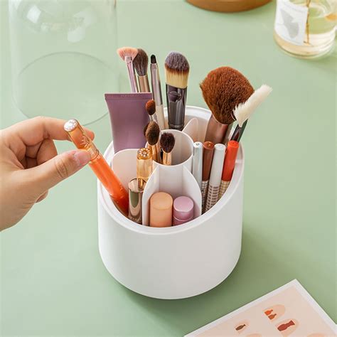 Travelwnat Makeup Brush Holders Bell Jar Covered Makeup Brush Holder With Lid Dustproof