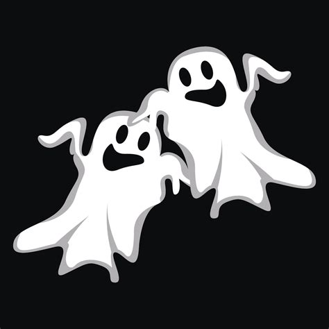 Ghost Logo Halloween Ghost Vector Illustration Halloween Party