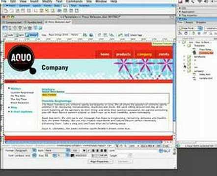 Creating Templates In Dreamweaver YouTube