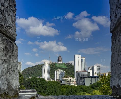 中国贵州贵阳文昌阁眺望东山寺 站酷海洛 正版图片 视频 字体 音乐素材交易平台 站酷旗下品牌