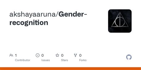 GitHub Akshayaaruna Gender Recognition