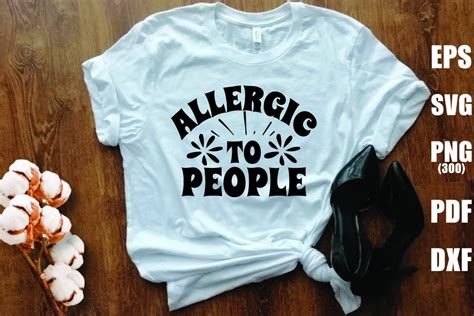 Allergic To People Graphic By Vintage Creative Fabrica