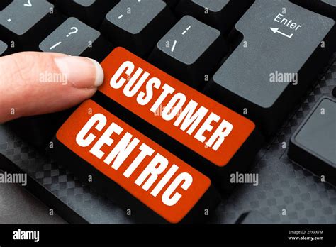 Conceptual Display Customer Centric Business Overview Process Of Looking After Customers To