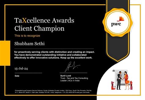 Shubham Sethi On Linkedin Thank You For The Recognition Pwc