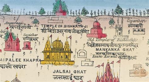 Old Map Of Kashi Vishwanath Temple Indianhistoryporn