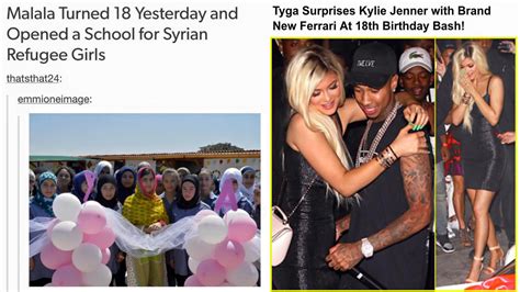 While You Were Too Busy Focusing On Kylie Jenner Turning 18 Malala
