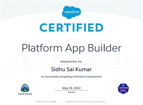 Sidhu Sai Kumar On Linkedin Salesforce Salesforceplatformappbuilder Thankyou Salesforce