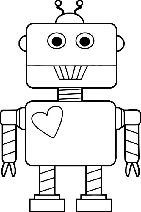 Dibujos de Robot para colorear e imprimir– ColoringOnly.Com