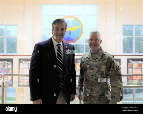 Representative Barry Moore Of Alabamas 2nd District Visits With Maj Gen Michael C Mccurry U