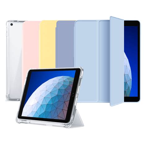 [🚀당일출고]오펜트 아이패드 에어3 프로 10 5인치 마카롱 클리어 펜슬 케이스 애플펜슬 수납 홀더 에이블리