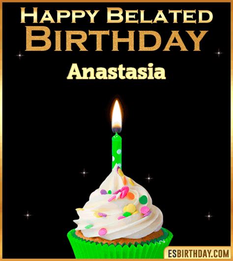 Happy Birthday Anastasia  🎂 Images Animated Wishes【28 S】