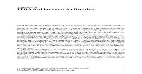 Tree Based Heterogeneous Fpga Architectures Fpga Architectures An Overview Pdf Document