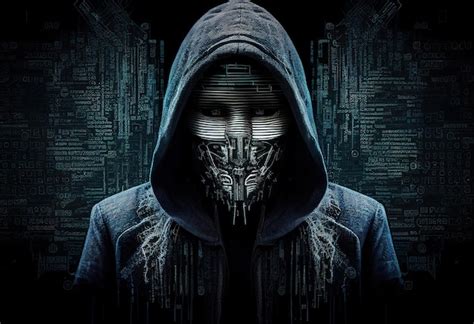 Premium AI Image Portrait Of Anonymous Hacker Concept Of Hacking