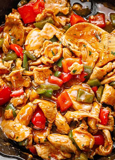 Pepper Chicken Stir Fry Recipe Chicken Stir Fry Recipe With Peppers