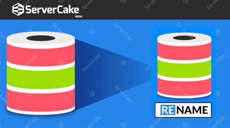 Renaming Database ServerCake