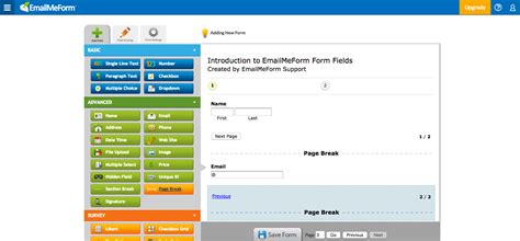 Advanced Fields Page Break Help And Support Knowledge Base Emailmeform