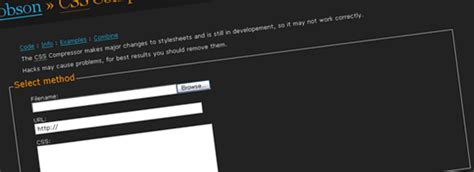 Web Based Tools For Optimizing Formatting And Checking Css