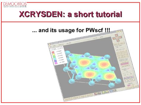 Pdf Xcrysden A Short Tutorial Xcrysden A Short Tutorial And Its